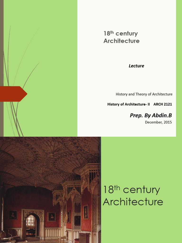 18th Century Architecture: Styles & Influences | PDF | Cast Iron | Dome