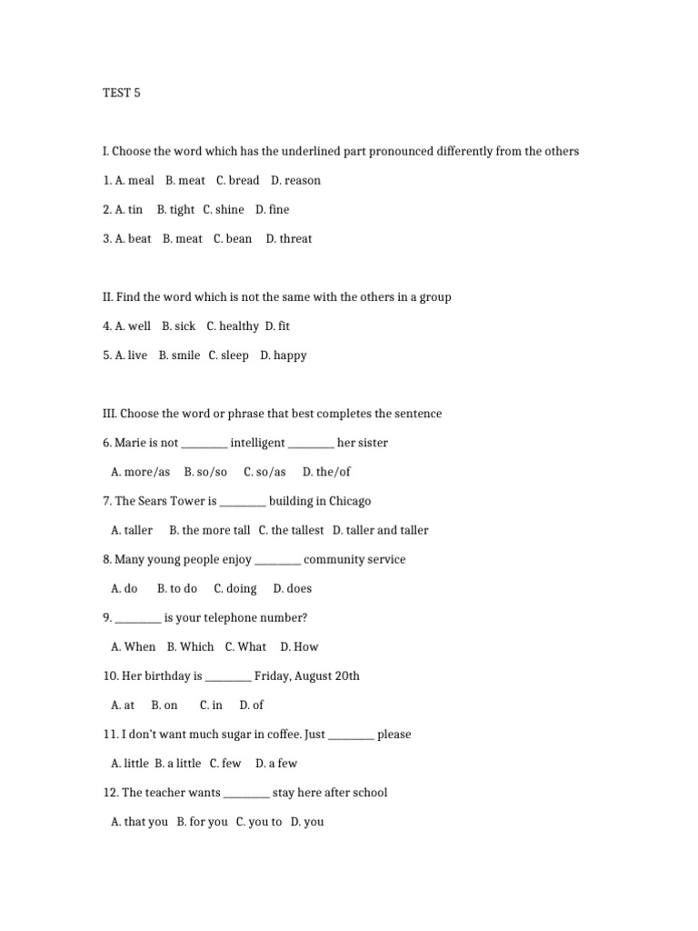 TEST5 | PDF