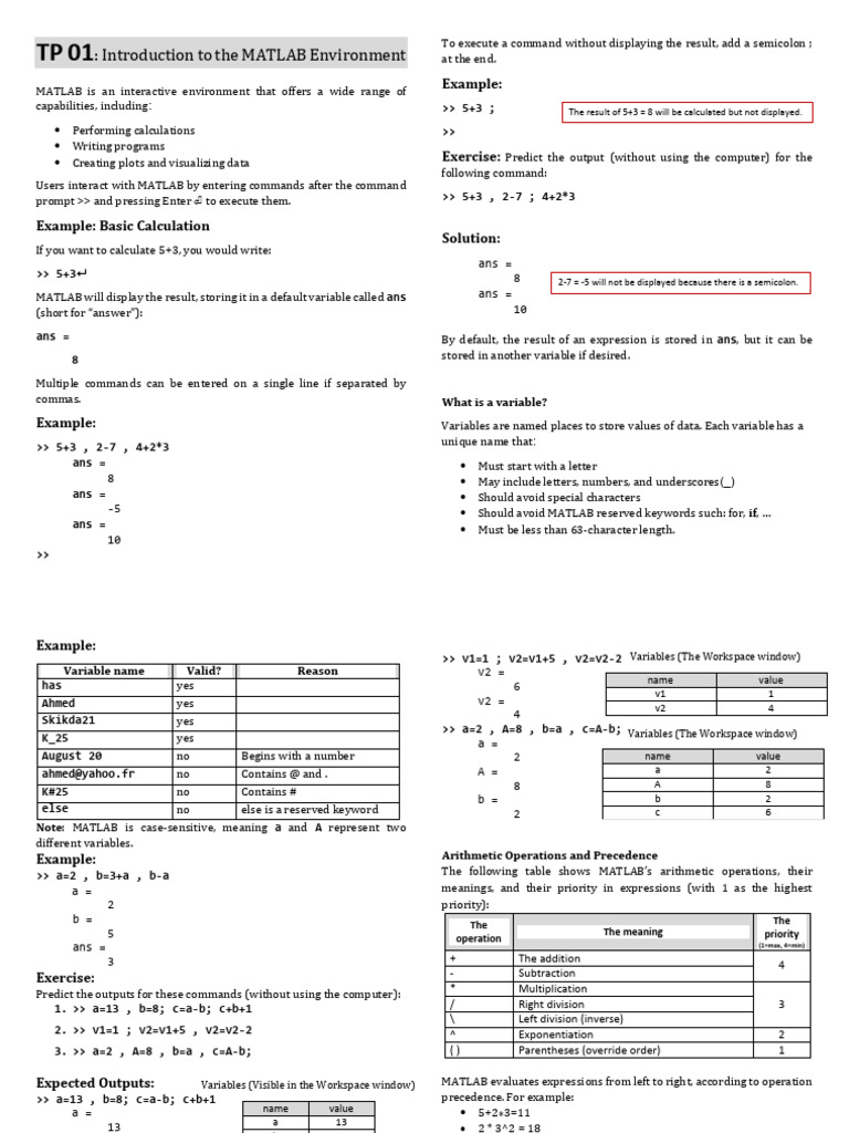 TP-01 | PDF | Matlab | Computer Science