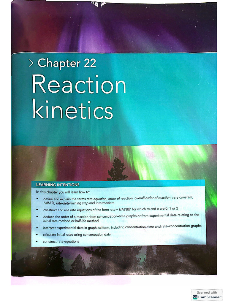 Chemistry Kinetics | PDF