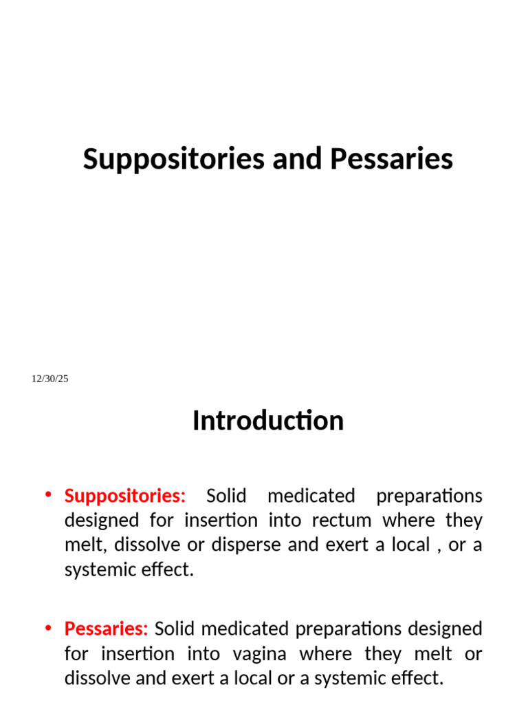Topic 9- Suppositories (2) | PDF | Gelatin | Polyethylene Glycol