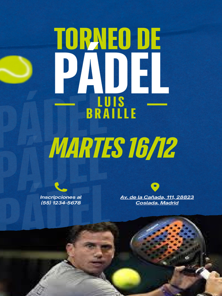 Historia de Instagram Torneo de Padel Damas Moderno Azul | PDF