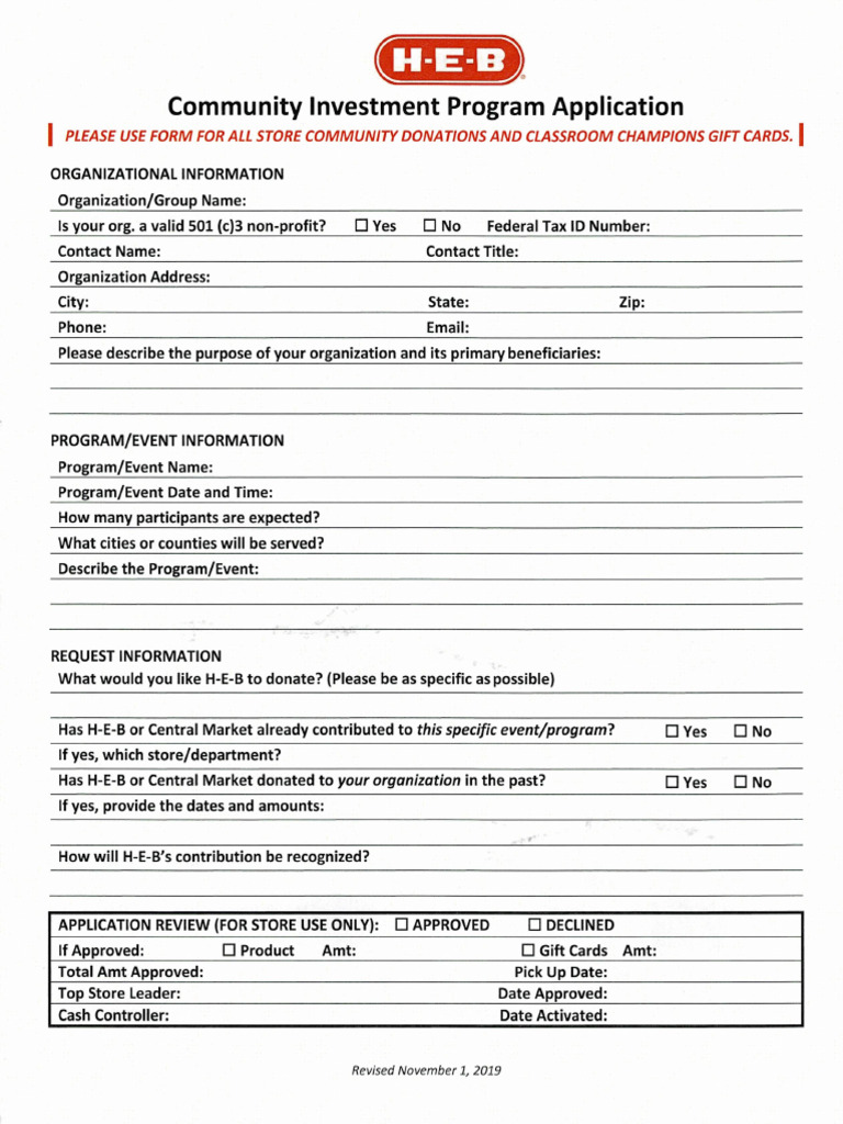 Community Investment Program Application | PDF