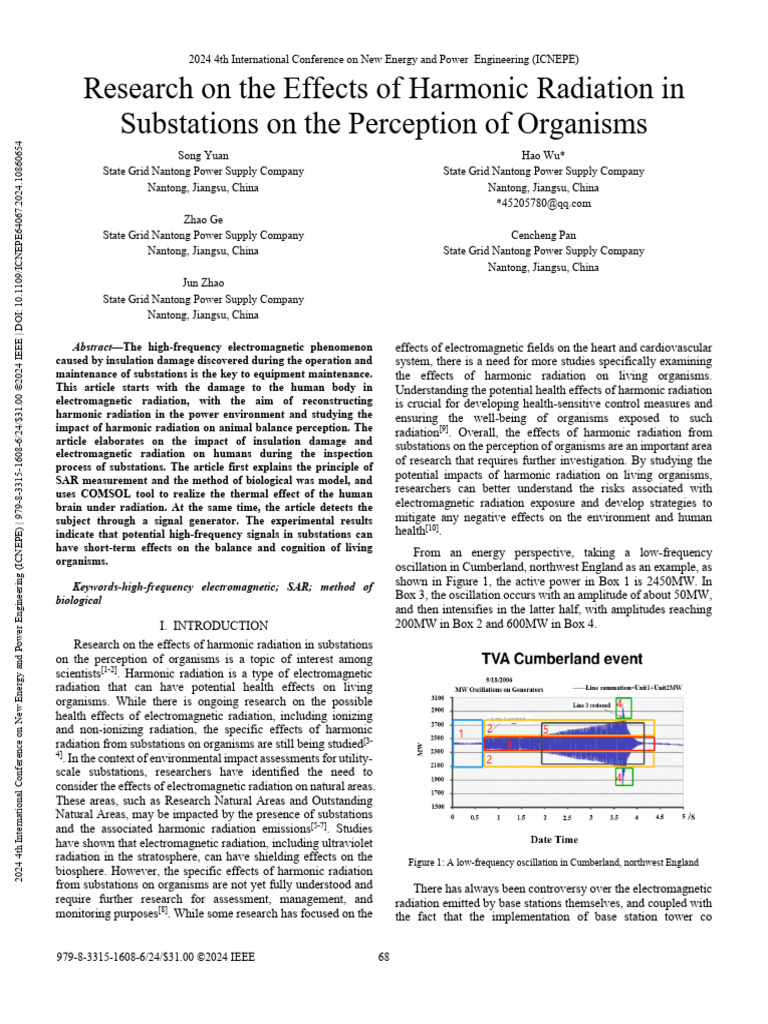 Effects of Harmonic Radiation on Organisms | PDF | Electromagnetic ...
