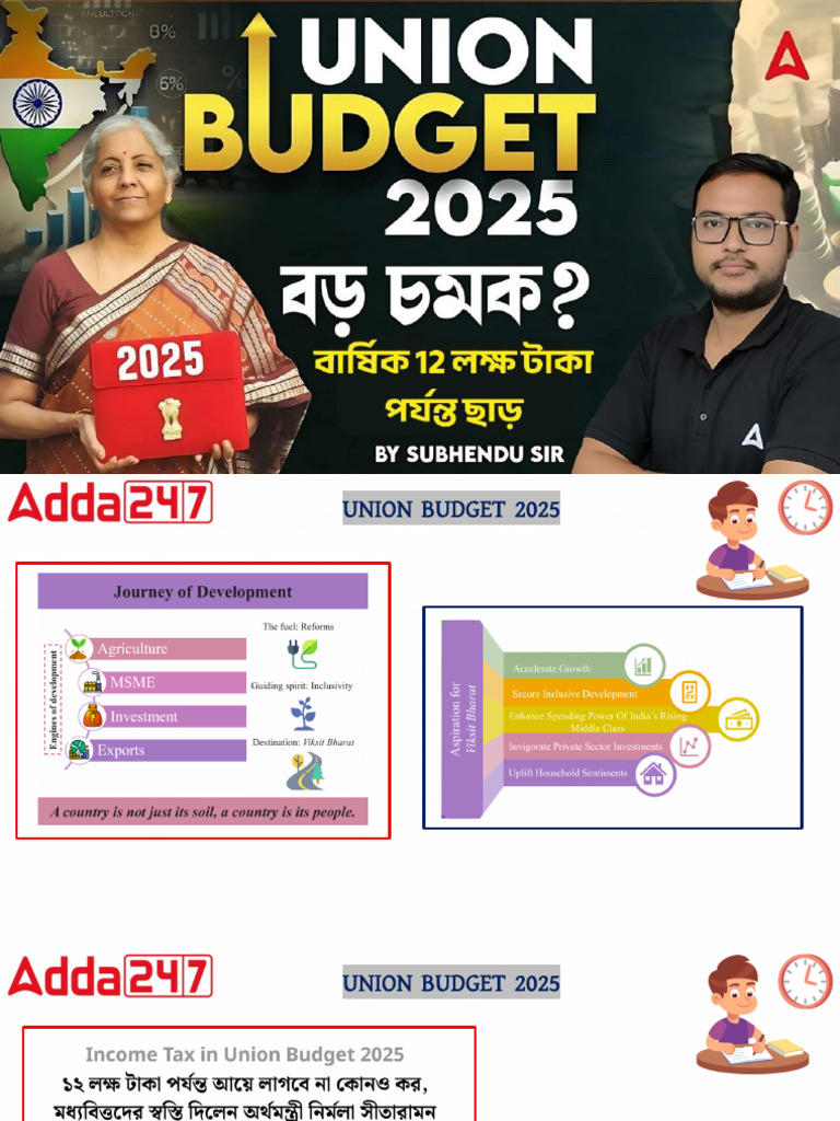 Union Budget 2025 Overview | PDF