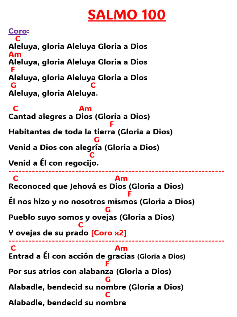 Salmo 100 | PDF