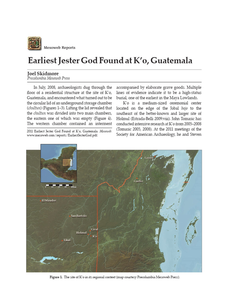 Earliest Jester God | PDF | Maya Civilization | Mesoamerica