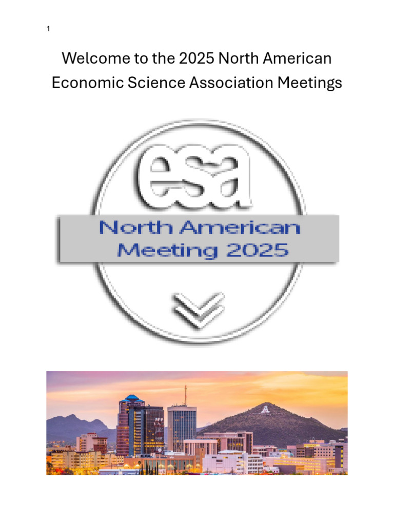 2025 North American Economic Meetings | PDF | Harassment ...