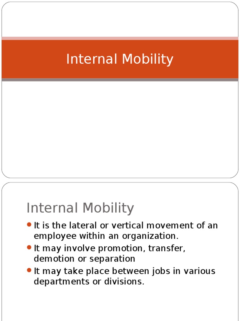 Internal Mobility | Employment | Behavioural Sciences