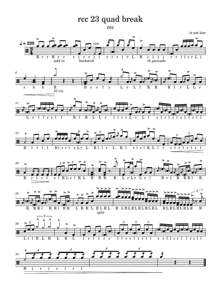 RCC 23 Quad Break Analysis | PDF