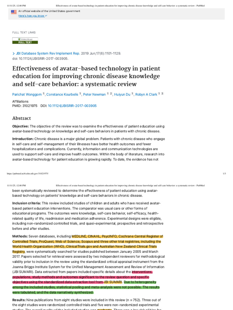 #6-Effectiveness of Avatar-based Technology in Patient Education for ...