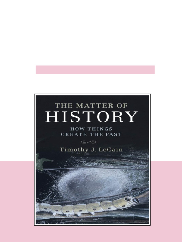 The Matter Of History How Things Create The Past Timothy J Lecain ...