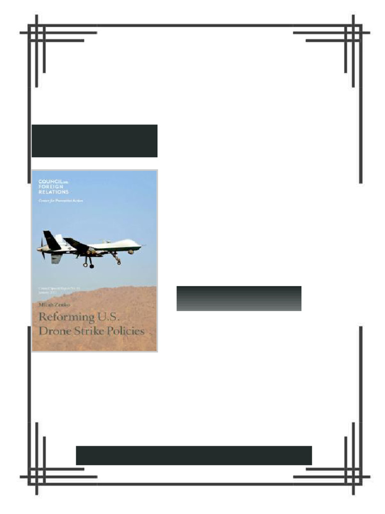 Reforming U S Drone Strike Policies 1st Edition Micah Zenko ebook full ...