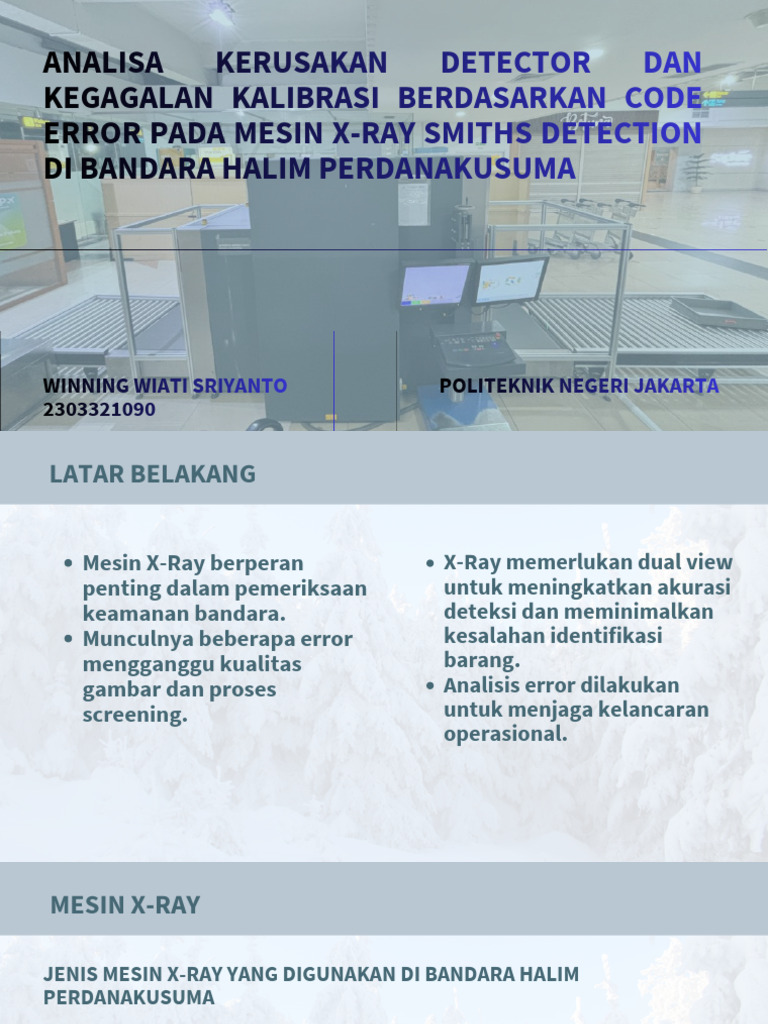 Analisis Kerusakan X-Ray di Bandara | PDF
