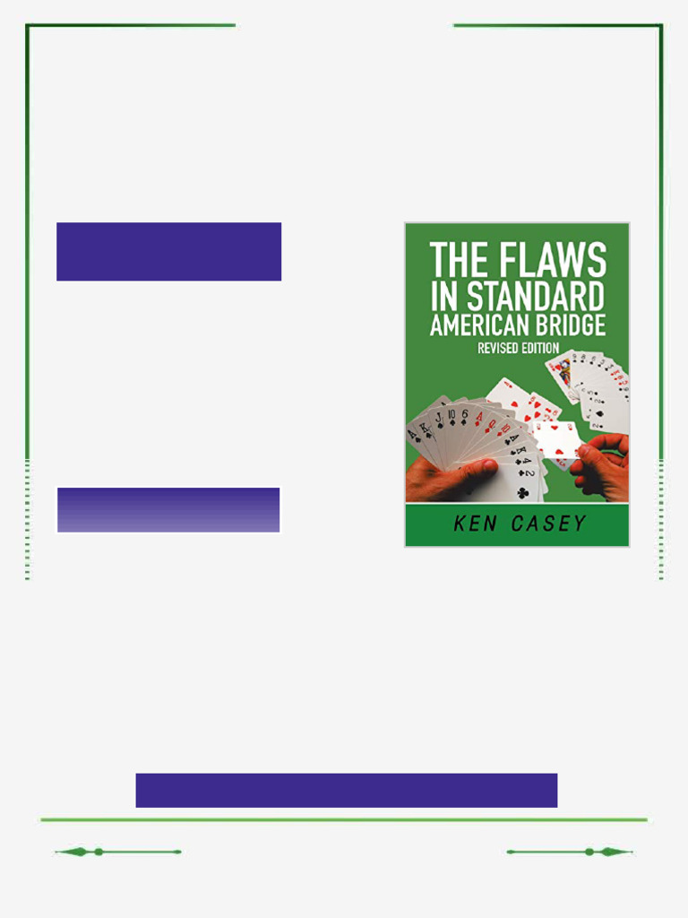 The Flaws in Standard American Bridge Ken Casey ebook chapter bundle ...