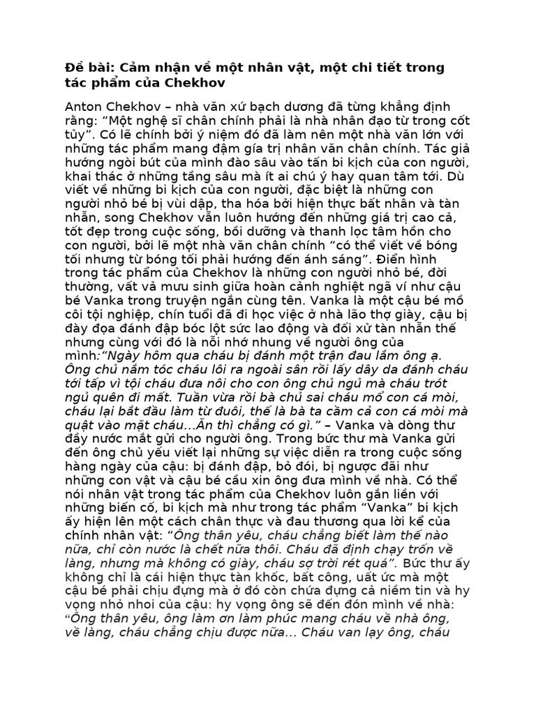 Anton Chekhov Pdf