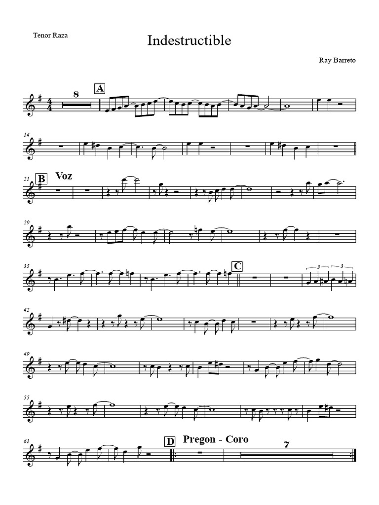 Indestructible Music Sheet Analysis | PDF