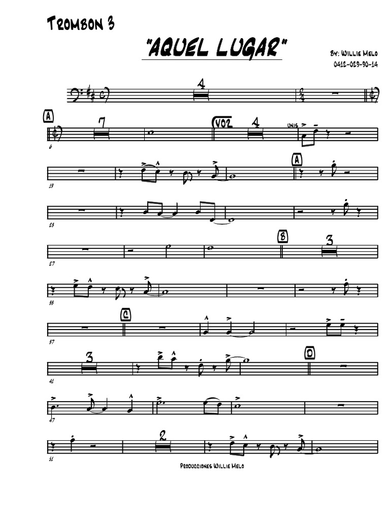 Aquel Lugar - Trombon 3 | PDF