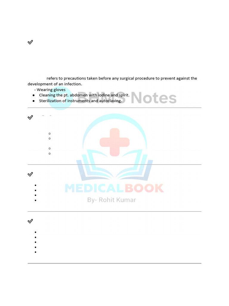 Asepsis vs Antisepsis: Key Differences | PDF | Surgery | Public Health