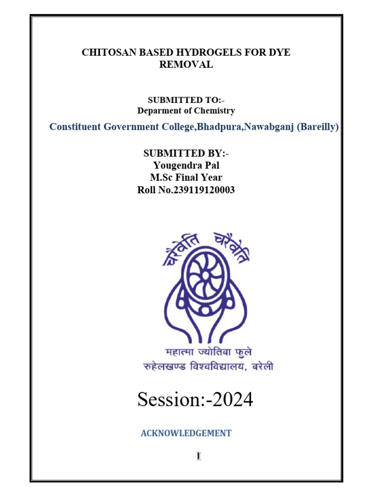 Msc Project Finaless | PDF | Biopolymer | Chemical Substances