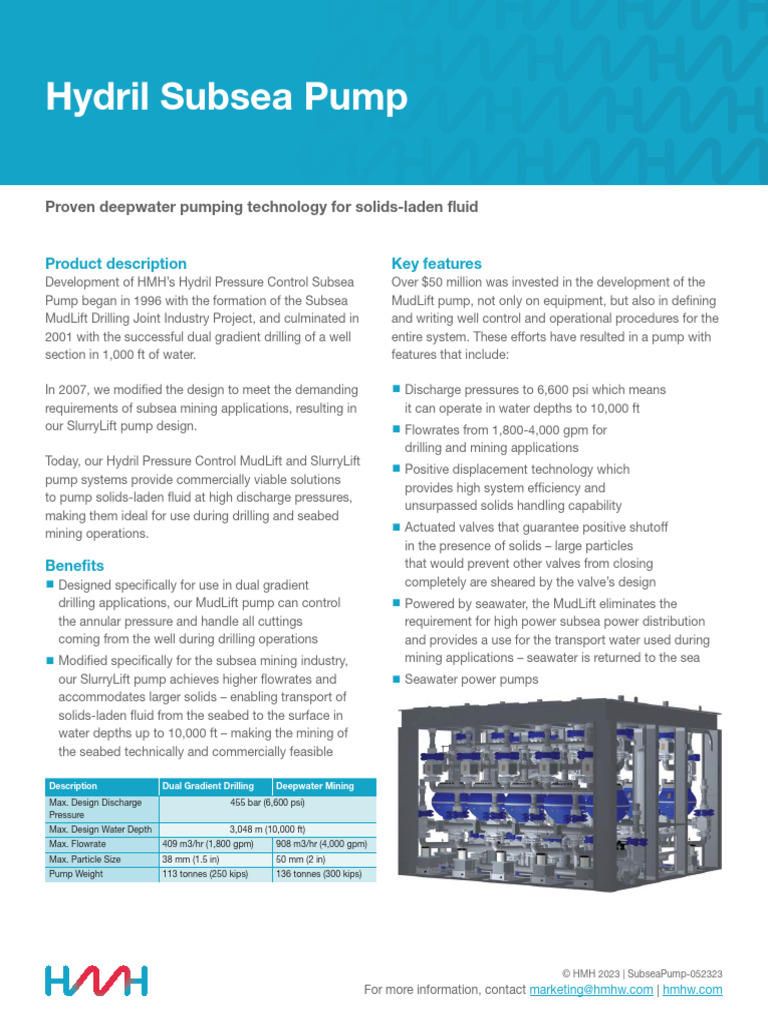 Rebrand 3 SubseaPump 052323 | PDF | Pump | Mechanical Engineering