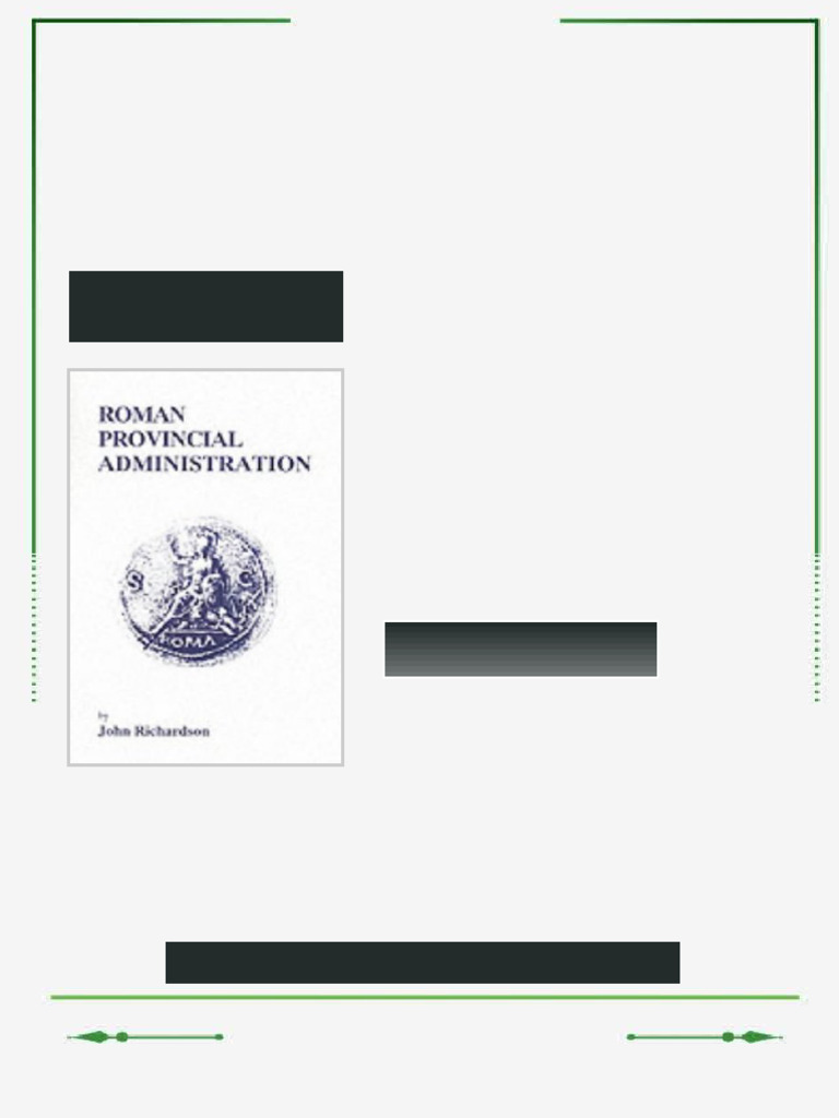 Roman provincial administration 227 BC to AD 117 John Richardson ebook ...