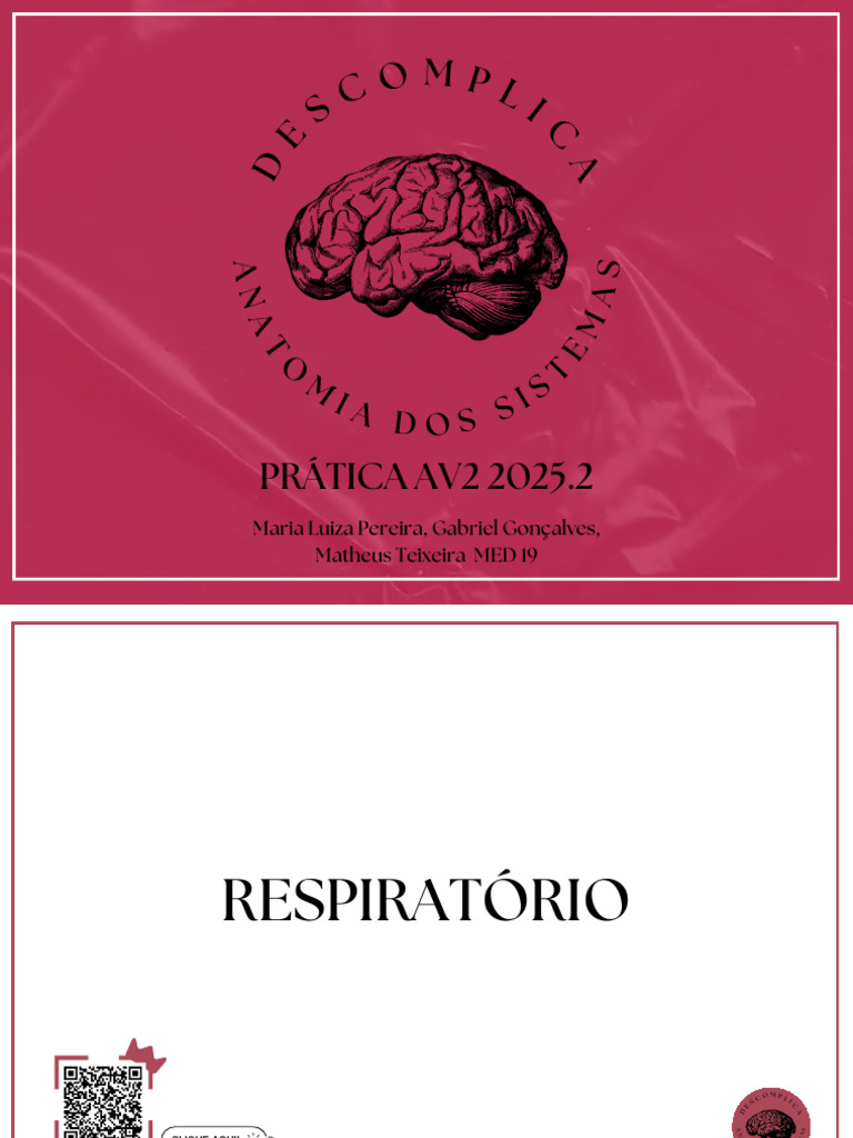 APOSTILA PRÁTICA - RESPIRATÓRIO | PDF | Laringe | Otorrinolaringologia