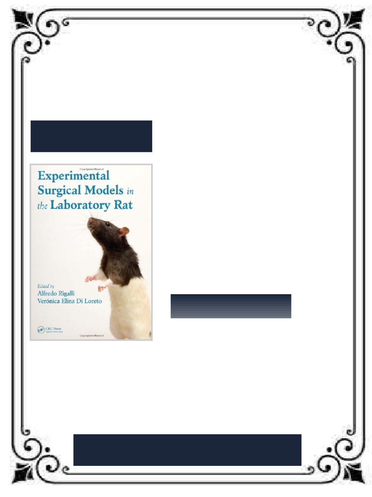 Experimental Surgical Models in the Laboratory Rat 1 Har/Cdr Edition ...