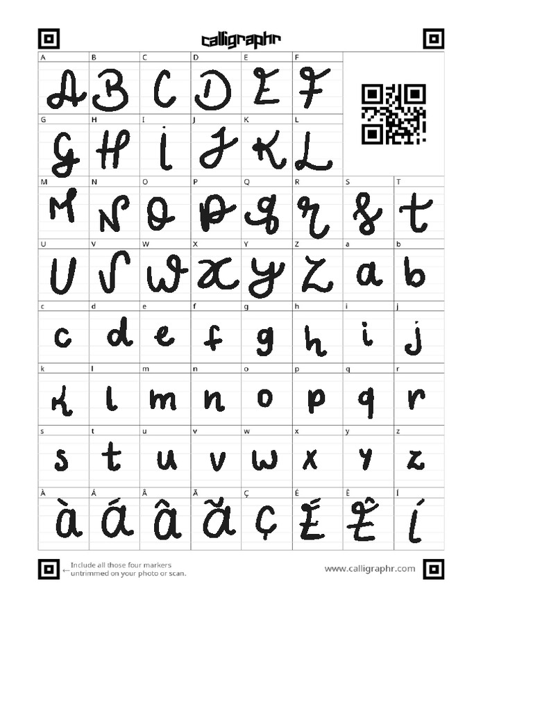 Calligraphr Template PDF | PDF