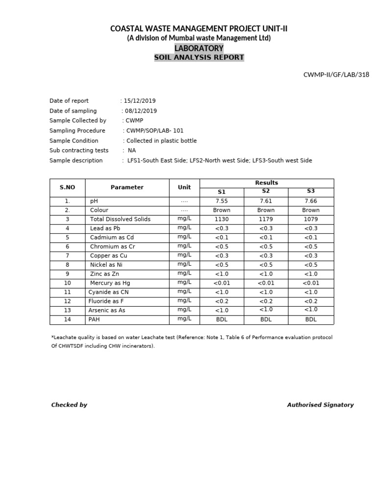 318-SOIL ANALYSIS REPORT | PDF | Earth Sciences | Environmental Science