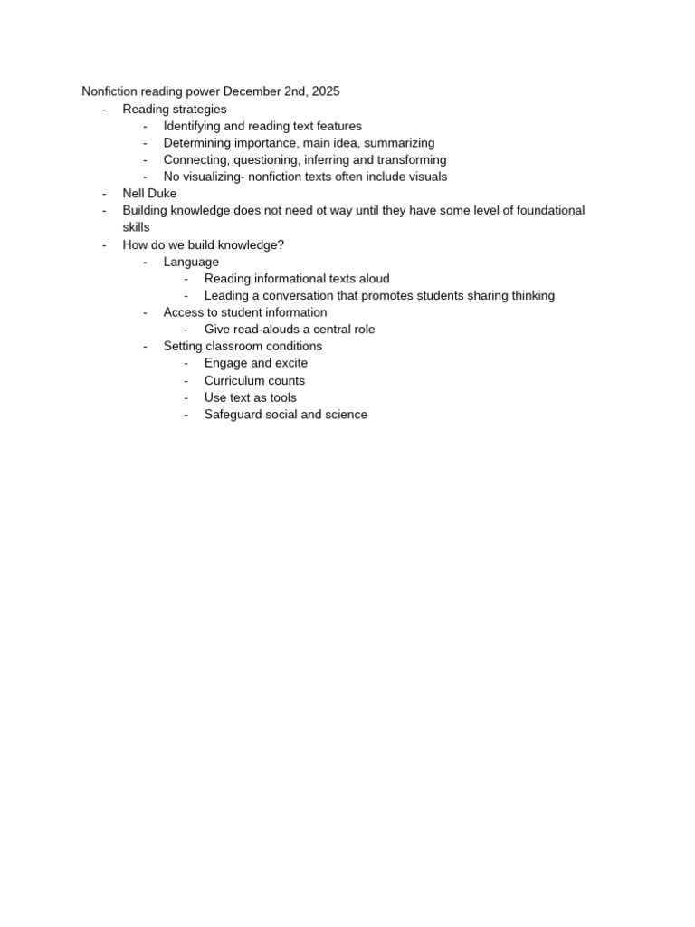 Nonfiction Reading Strategies for Educators | PDF
