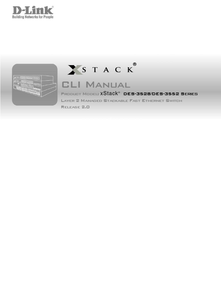 Xstack DES-3528 Series CLI Manual V2.00 | PDF | Command Line Interface ...