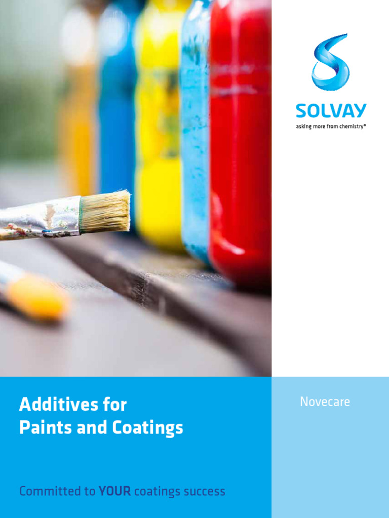 Solvay's Additives for Paints & Coatings | PDF | Paint | Surfactant