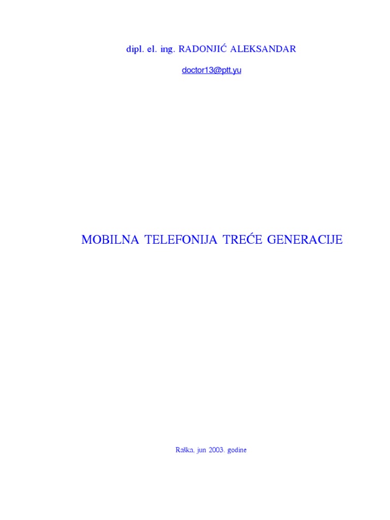 3g Mobilna Telefonija | PDF