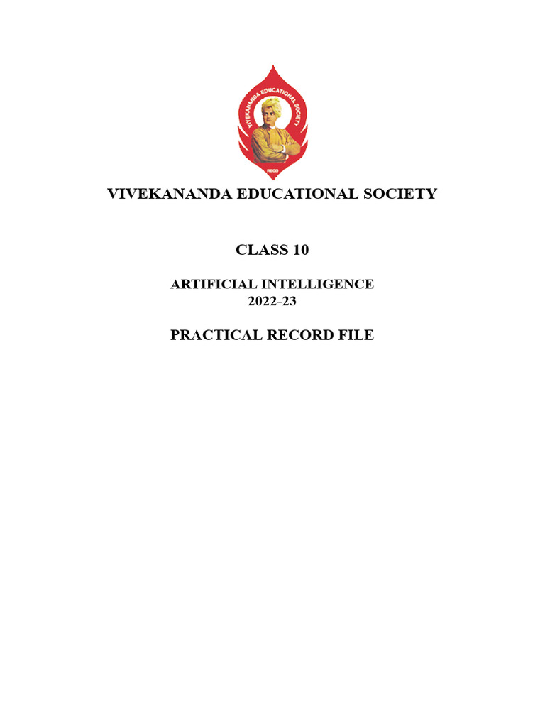 Class 10 Ai Record Programs | PDF | Computer Programming