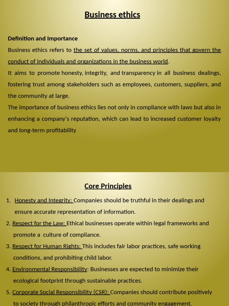 Business Ethics and CSR | PDF | Corporate Social Responsibility ...