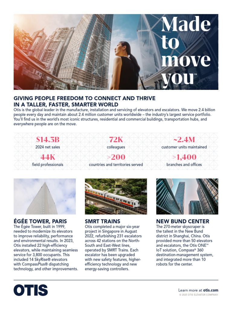 Otis Elevator Company: Innovation & Impact | PDF | Internet Of Things ...
