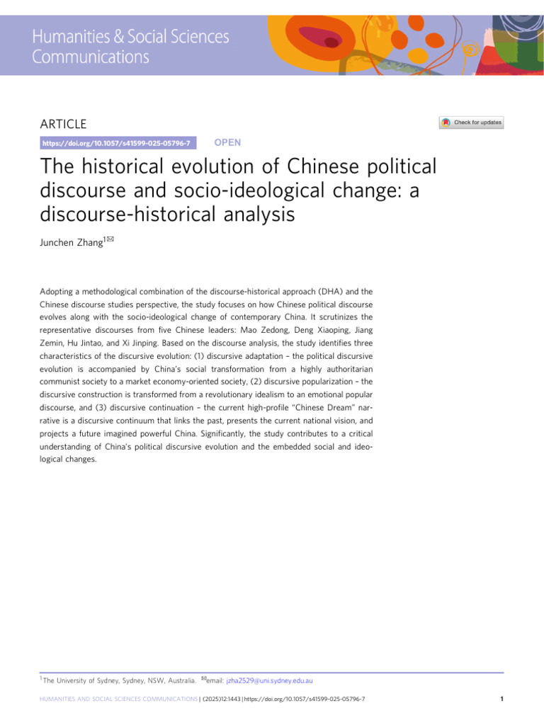 Evolution of Chinese Political Discourse | PDF | Deng Xiaoping | Mao Zedong