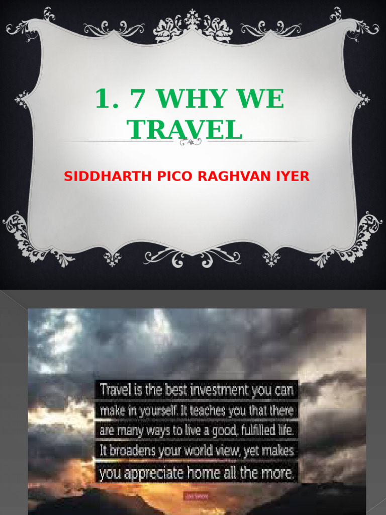 Why We Travel | PDF