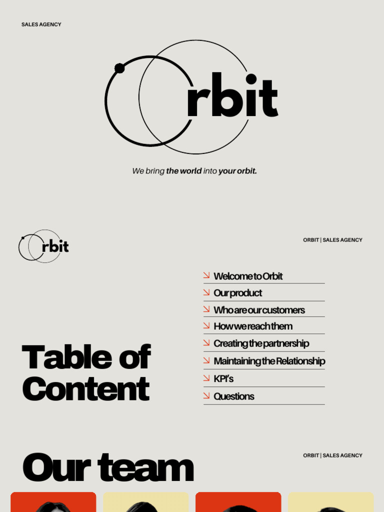 Orbit Sales Agency: Connecting Brands to Canada | PDF | Retail | Brand