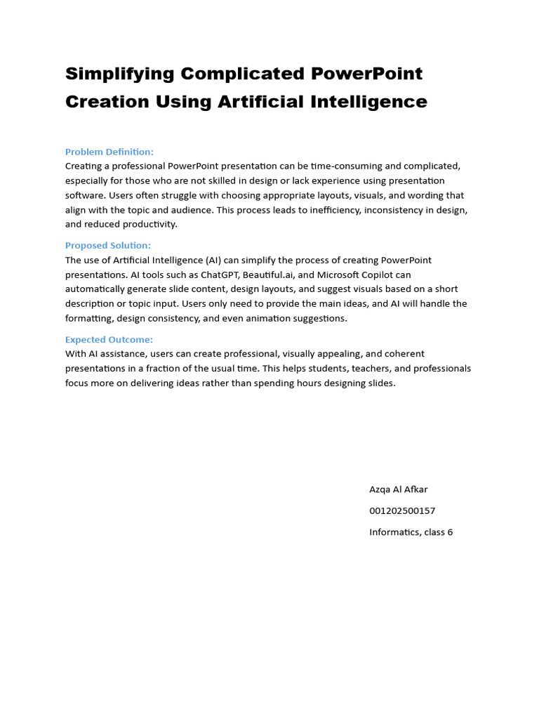 Simplifying Complicated PowerPoint Creation Using Artificial ...