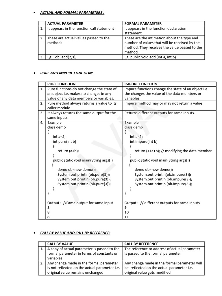 Functions - Theoretical Concepts | PDF | Parameter (Computer ...