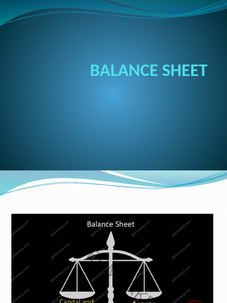 Unit 4 Balance Sheet Problems With Solutions | PDF