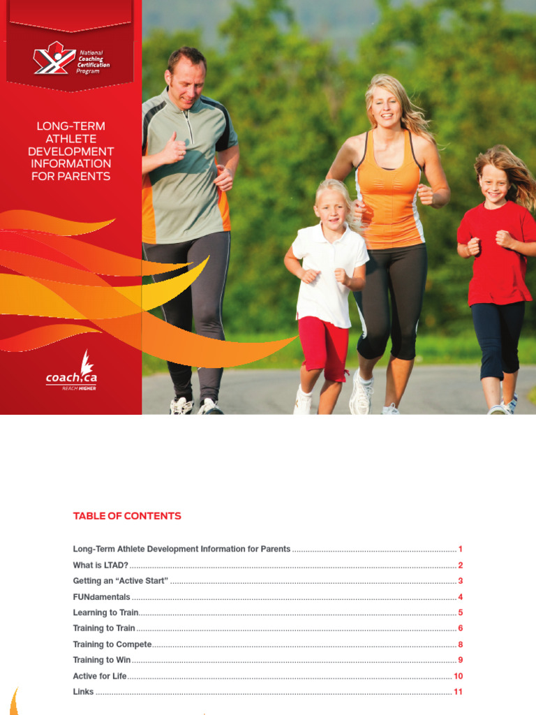 LTAD Guide for Parents: Child Development | PDF | Sports | Behavioural ...