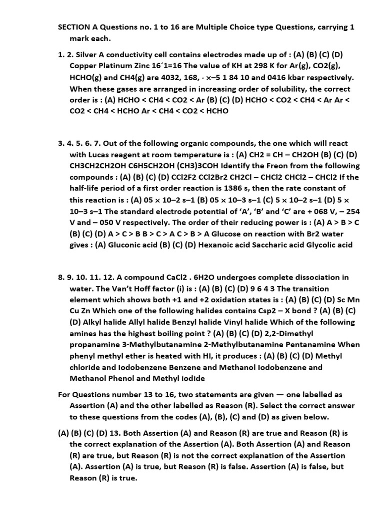 Cbse Board Question Paper of 2025 Set 01 (Practice Set) | PDF | Color ...