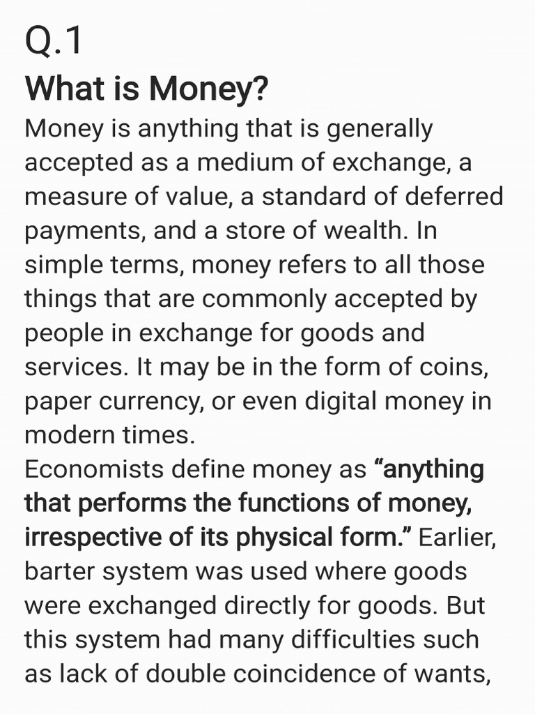 What Is Money | PDF