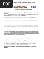 PMJJBY Consent and Application Form | PDF | Financial Services