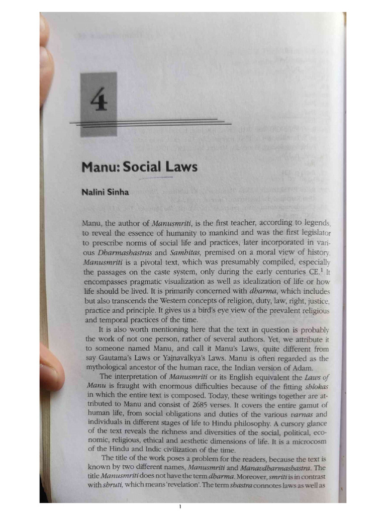 Manu, M.N Roy | PDF