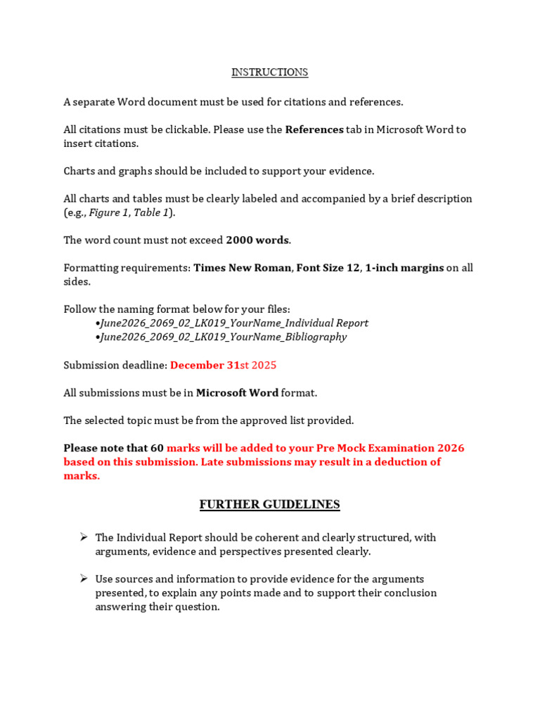 GP Individual Project Guideline | PDF | Microsoft Word | Human ...