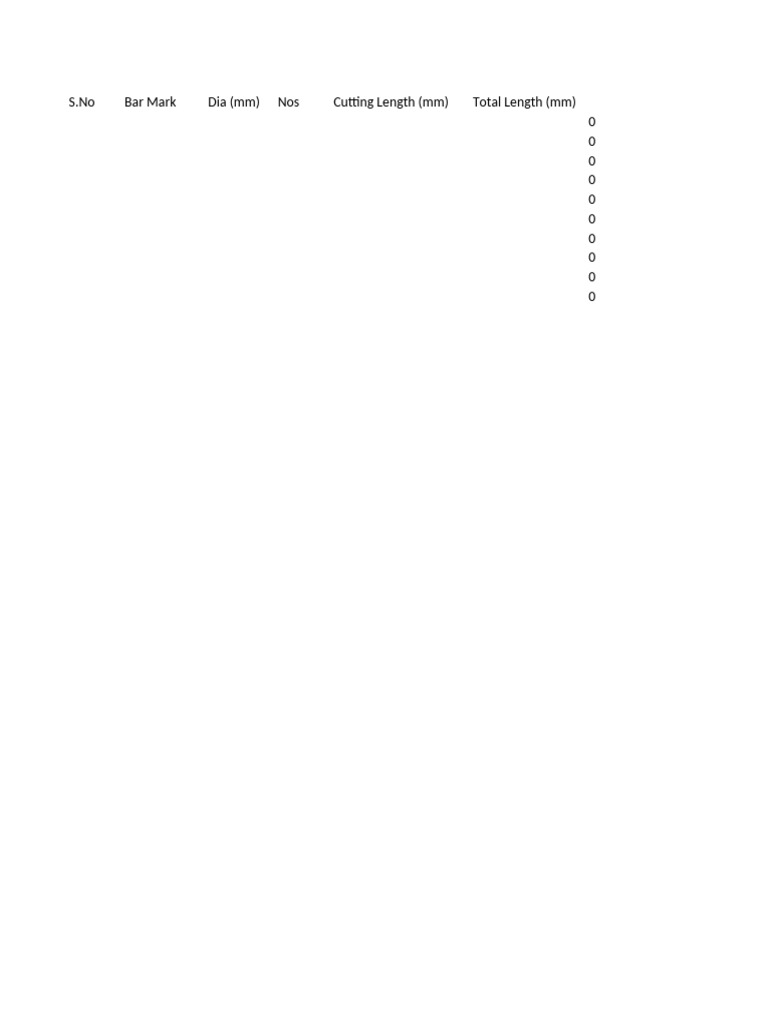 BBS Excel Template With Formulas | PDF